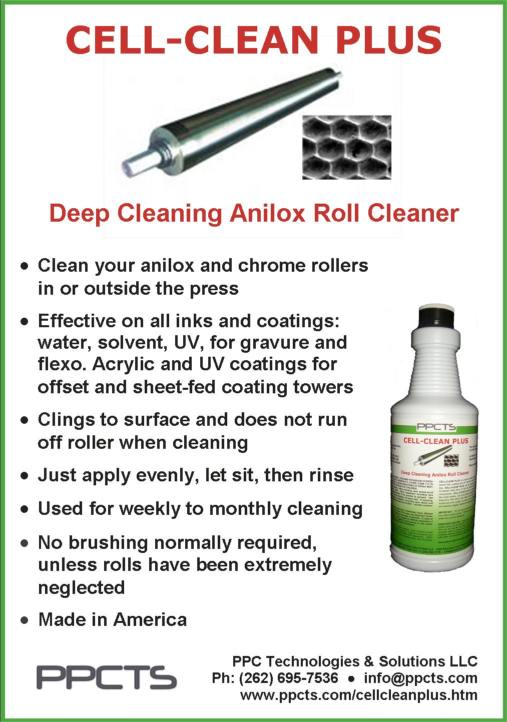 PPCTS Cell Clean Plus - anilox roll cleaner